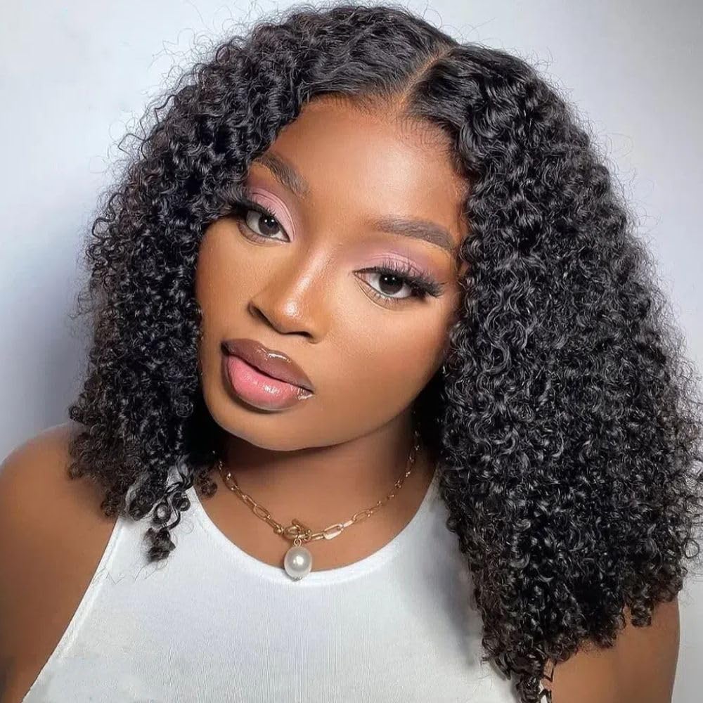 SPECIAL| Jerry Curly Short Bob Glueless 13X4 Full Frontal Wig – ANNE ...